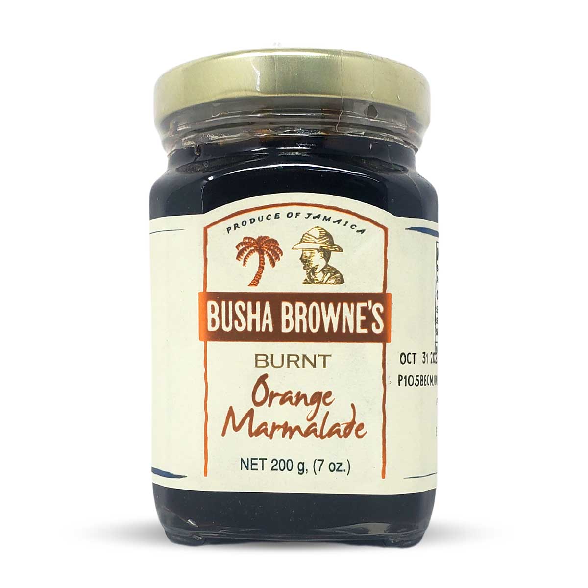 Busha Browne's Burnt Orange Marmalade, 7oz - Bold & Tangy Citrus Spread ...