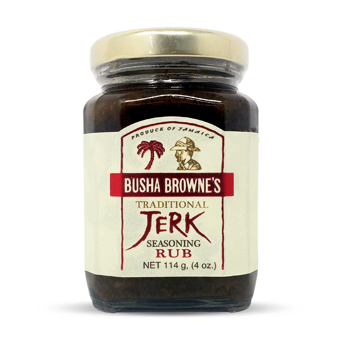 Busha Browne's Jerk Seasoning, 4oz Authentic Jamaican Spice Blend ...