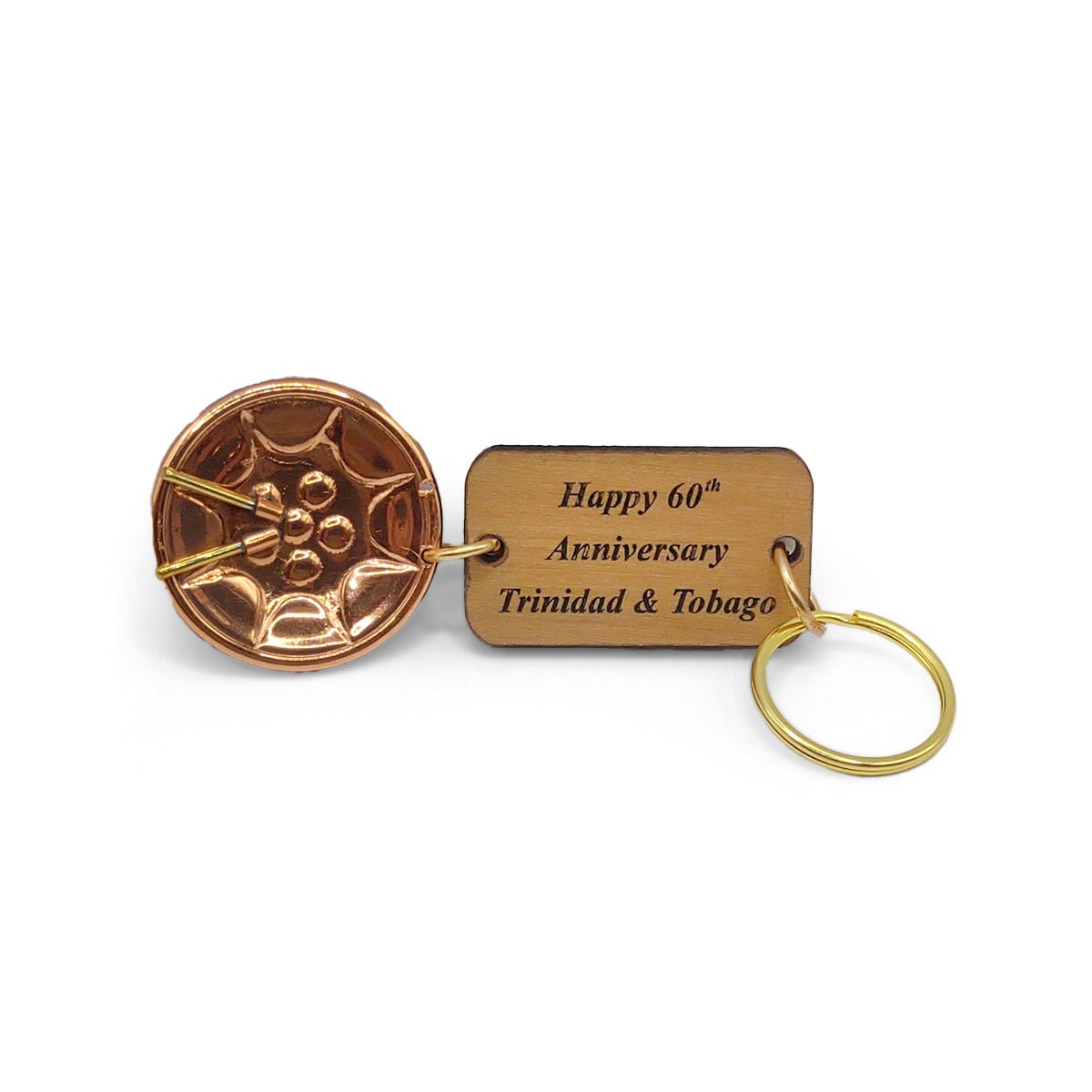 Trinidad 60th Anniversary Steel Pan Keychain – Caribshopper