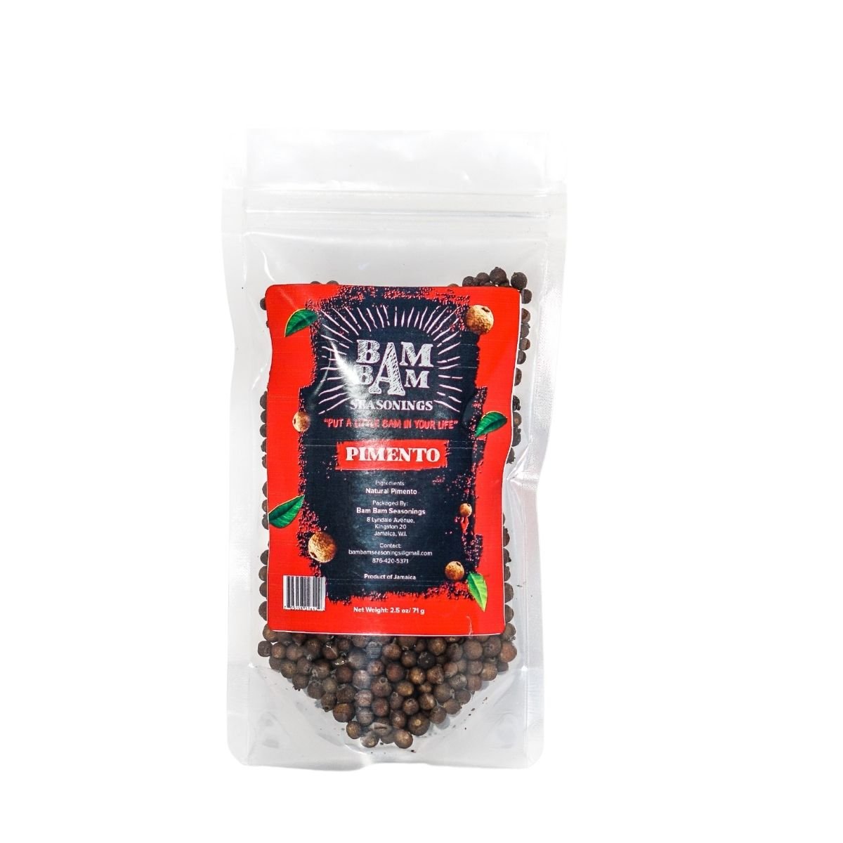 Bam Bam Seasonings Natural Pimento Seeds, 2.5oz | Caribshopper