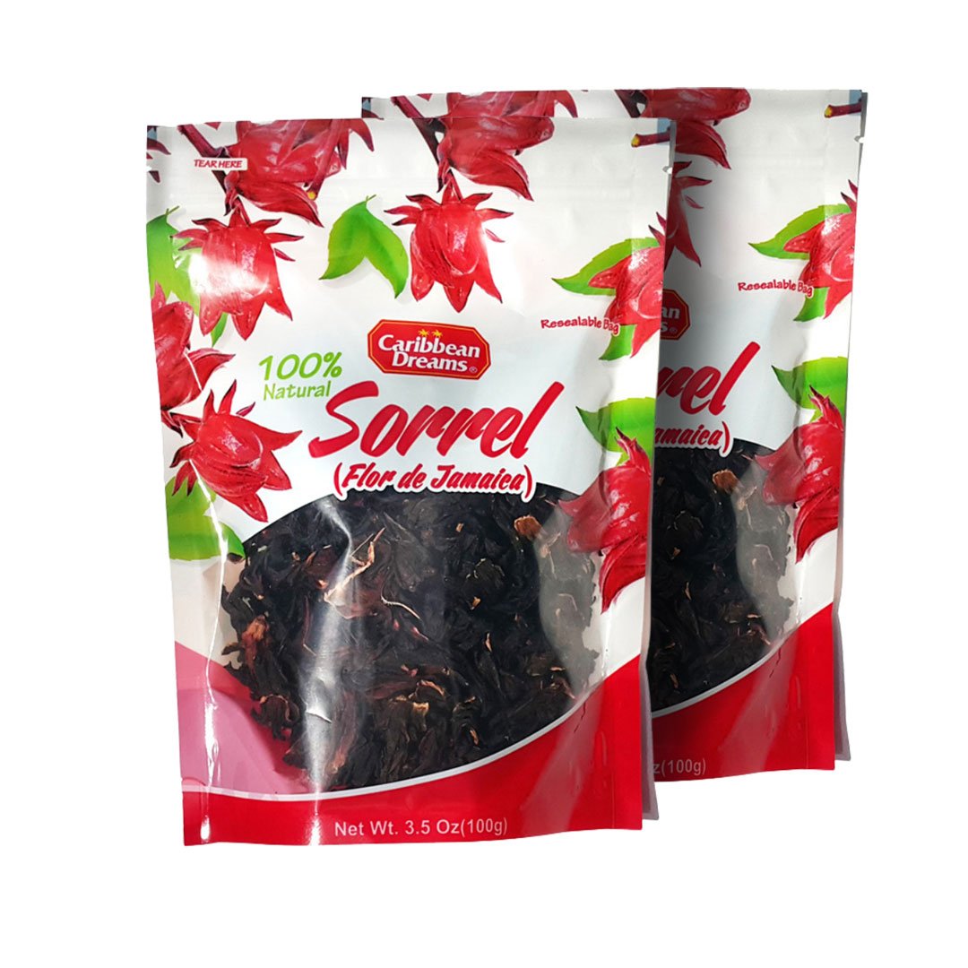 Caribbean Dreams Jamaican Dried Sorrel, 3.5oz (2 Pack)| Caribshopper