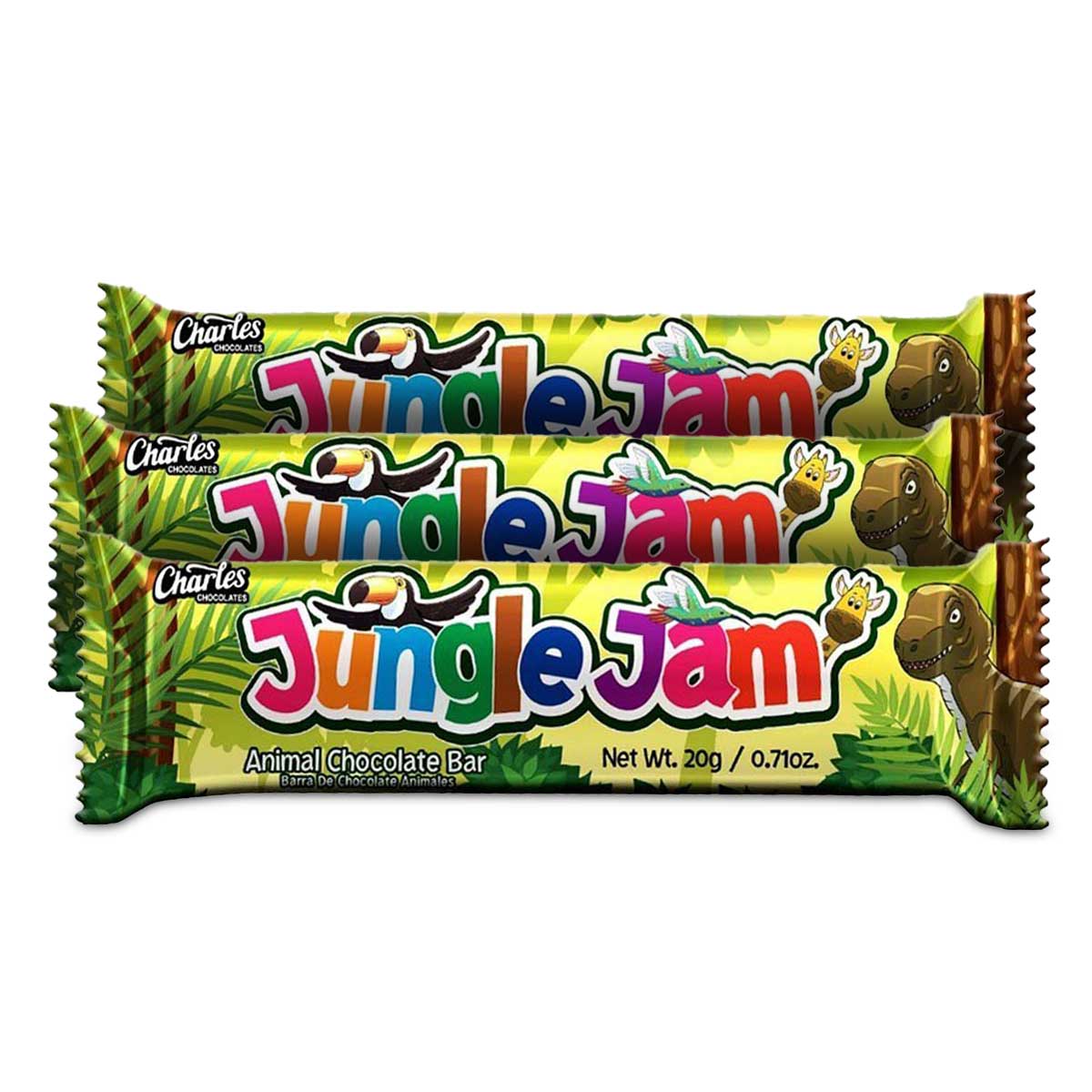 Charles Jungle Jam Chocolate Bar, 20g (3 Pack) | Caribshopper