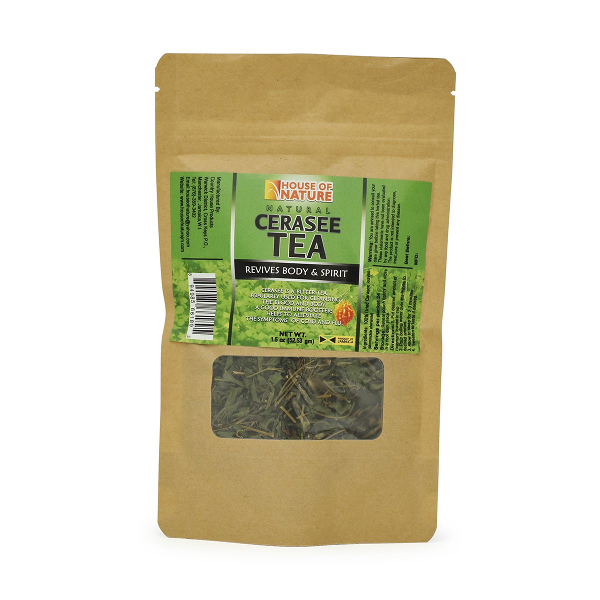 Country House Cerasee Loose Tea Pouch, 1.5oz | Caribshopper