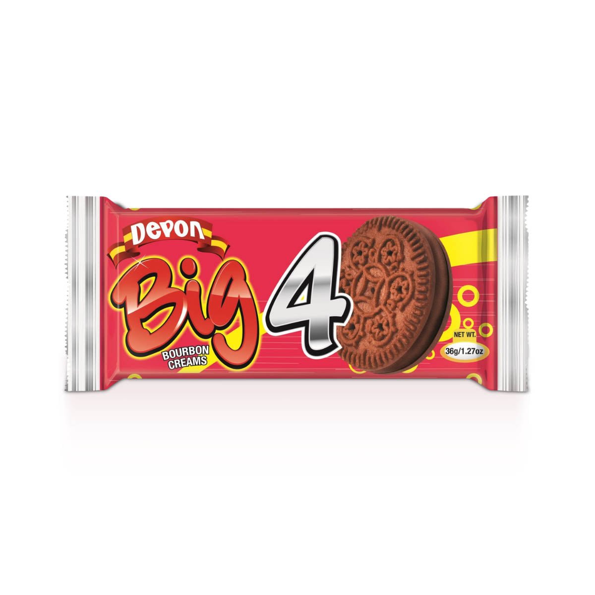 Devon Big 4 Biscuit Cream Cookies, 38g (3 Pack) | Caribshopper