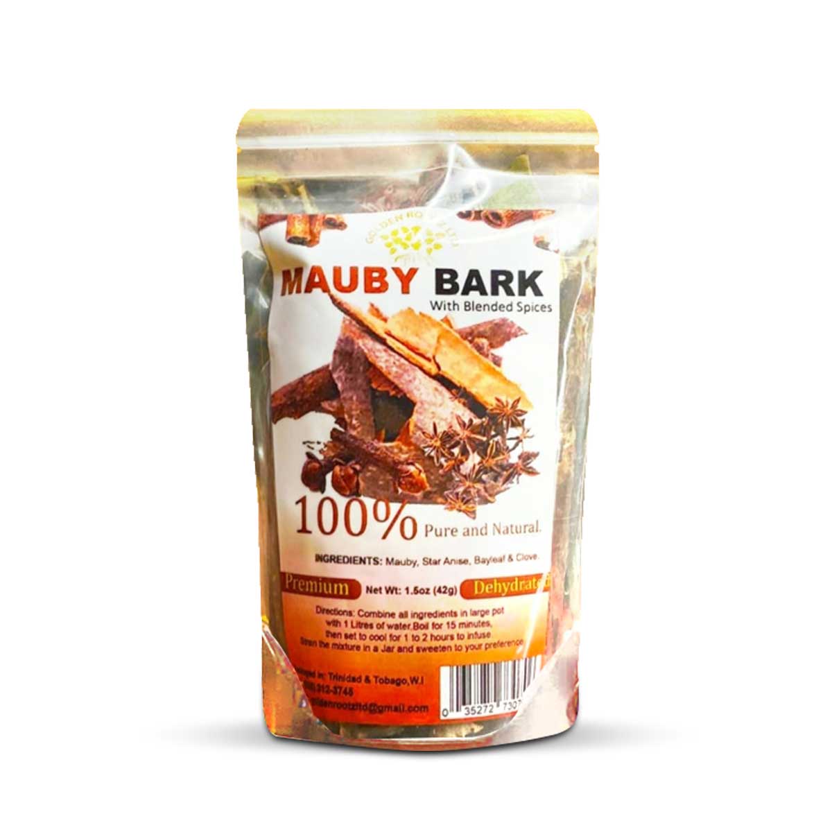 Golden Rootz Mauby Bark with Star Anise, Bayleaf & Clove, 1.5oz (2 Pac ...