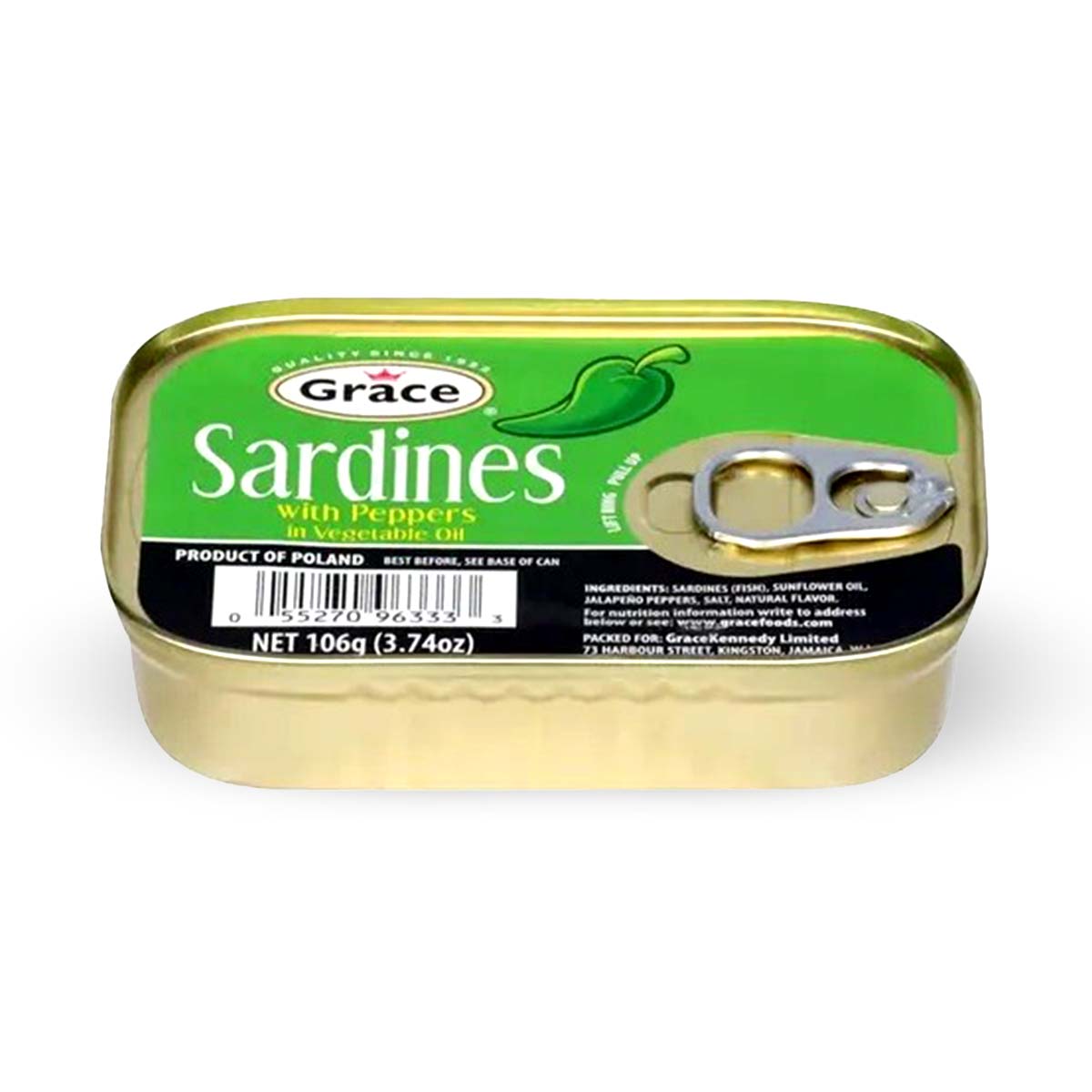 Grace Sardines with Pepper in Vegetable Oil Zesty Seafood Delight ...