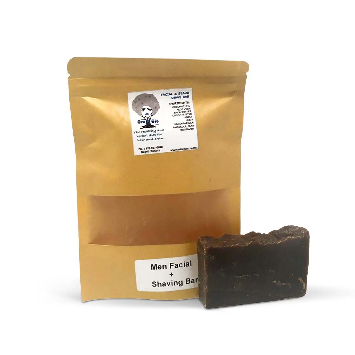Gro&Glo Men's Shaving and Skin Bar | Caribshopper