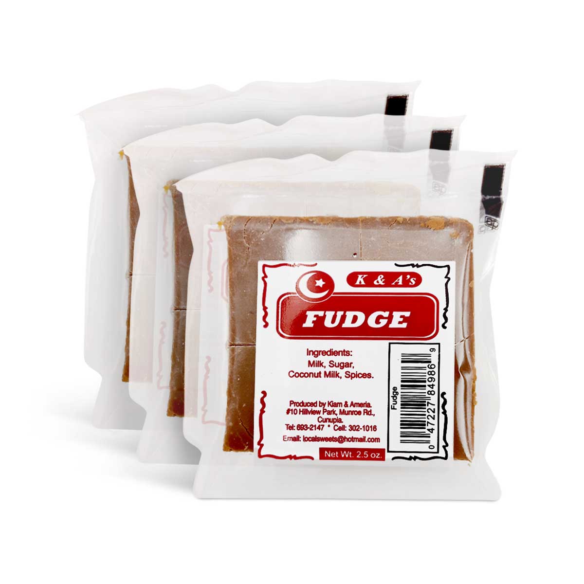 K & A's Local Sweets Fudge (3 Pack) – Caribshopper