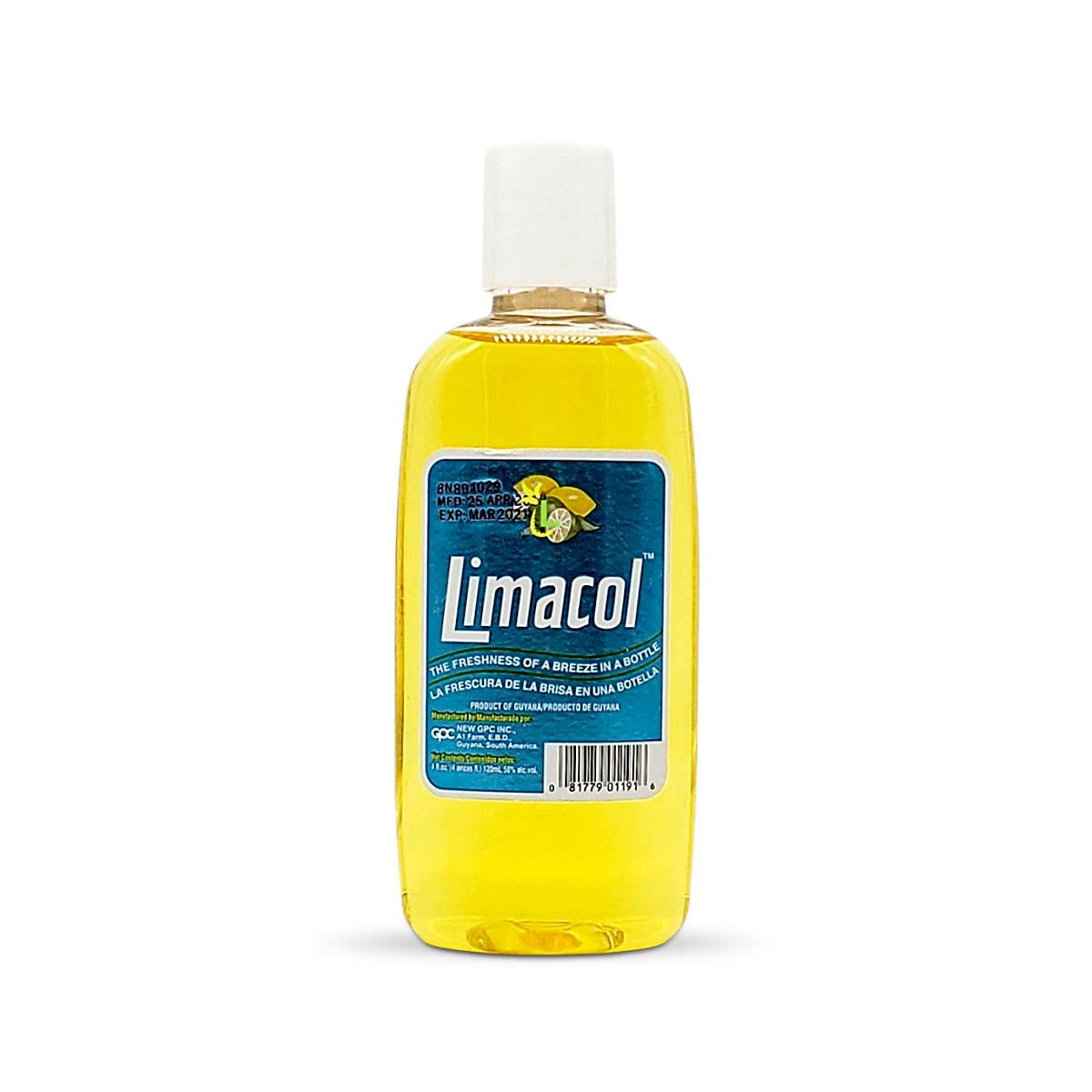 Limacol White Cap, 4oz | Caribshopper