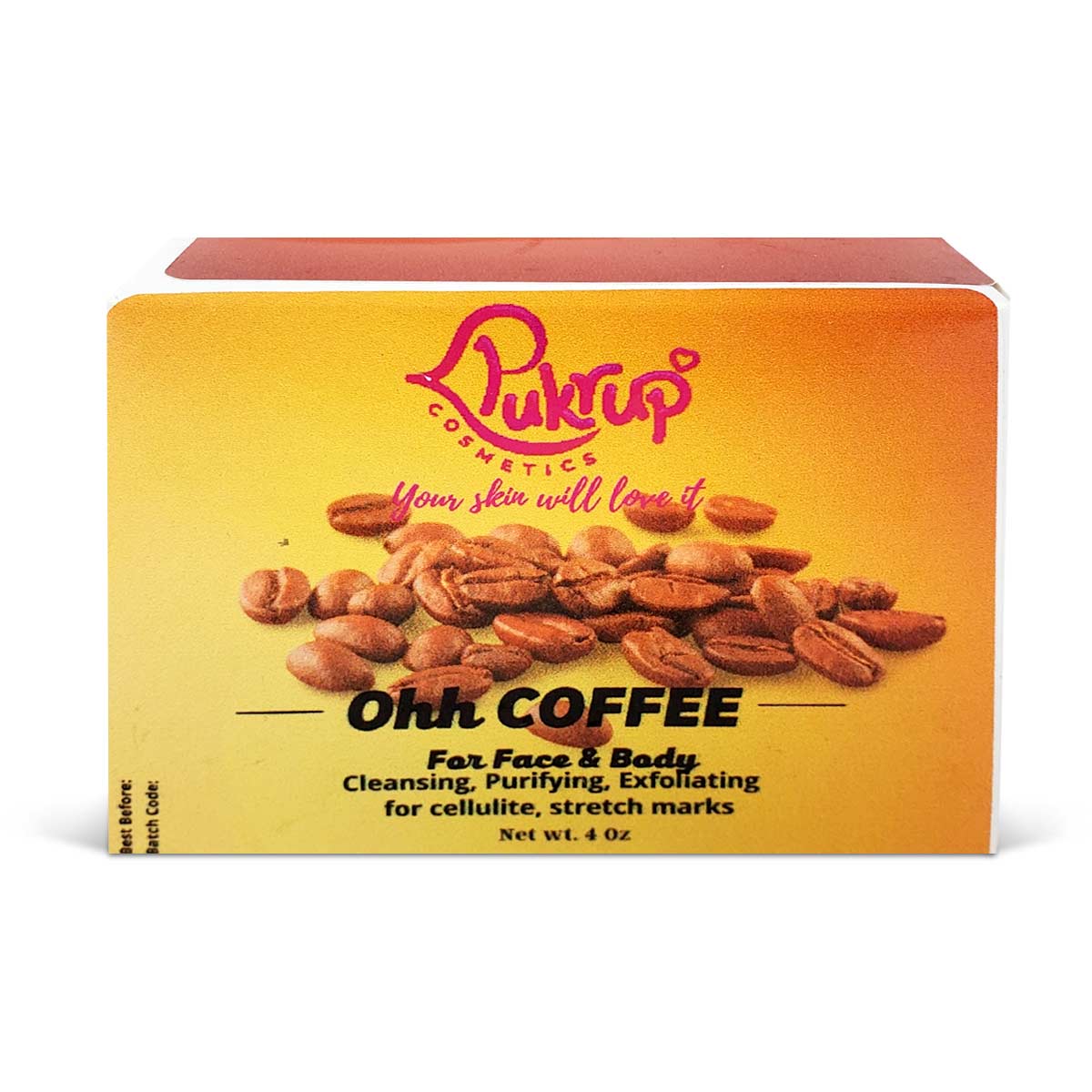 Pukrup Cosmetics Ohh Coffee Soap 4oz - Energize Your Skin with Rich ...