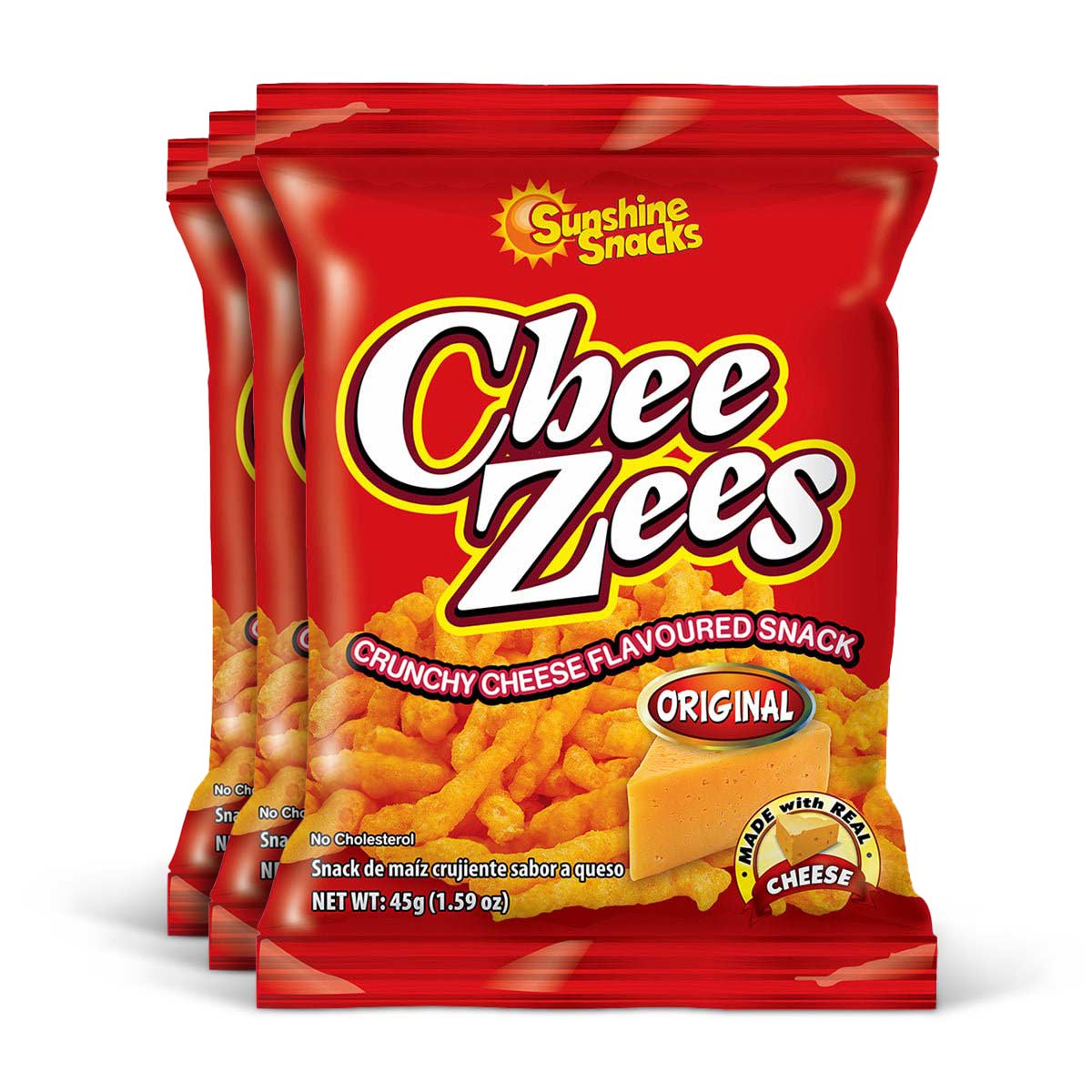 Sunshine Snacks Chee Zees, (3 Pack) | Caribshopper